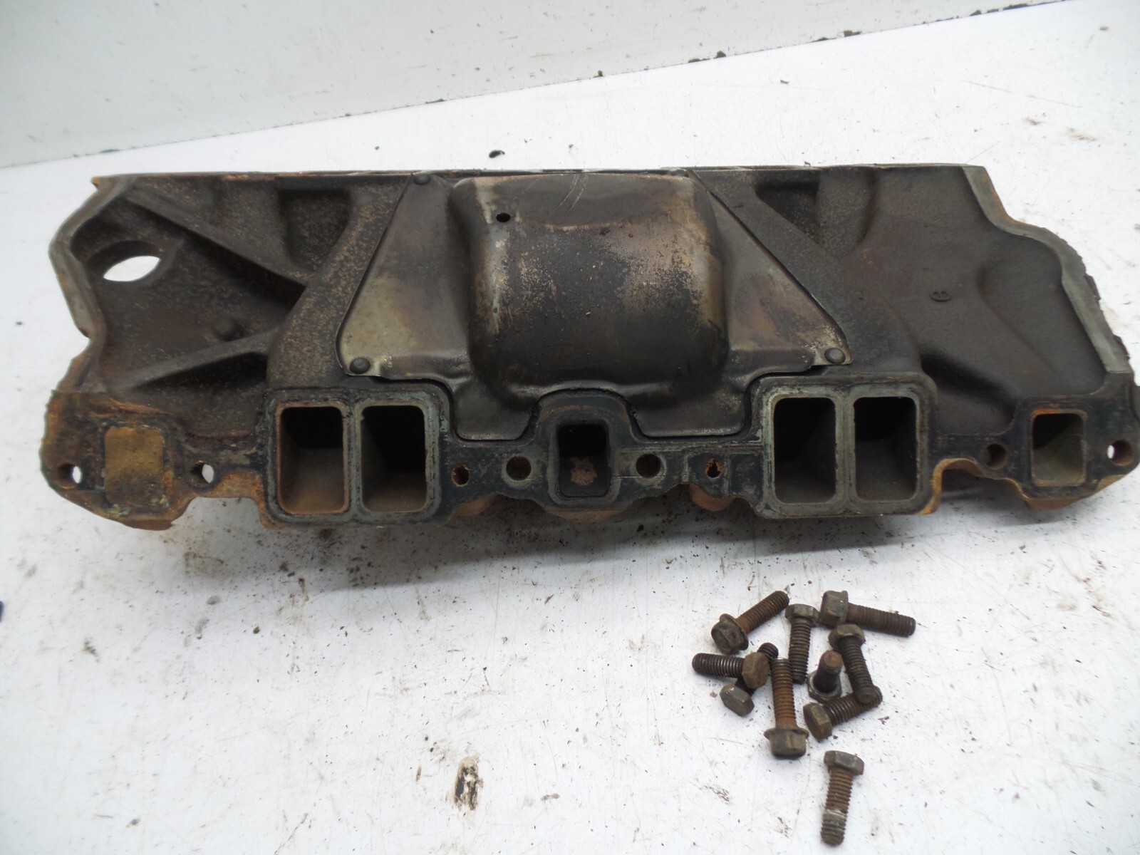 CHEVY SBC ORIGINAL GM INTAKE MANIFOLD 340261 SMALL BLOCK CHEVY CAST ...