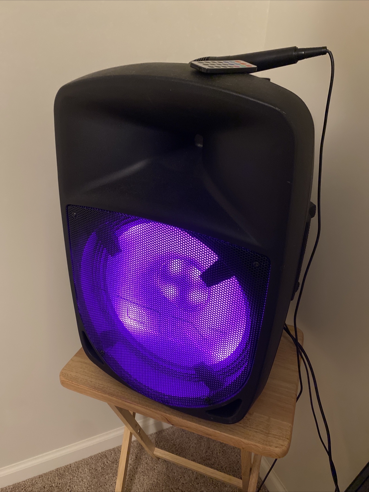 Pro Glow 1500 Bluetooth Speaker With Microphone | eBay