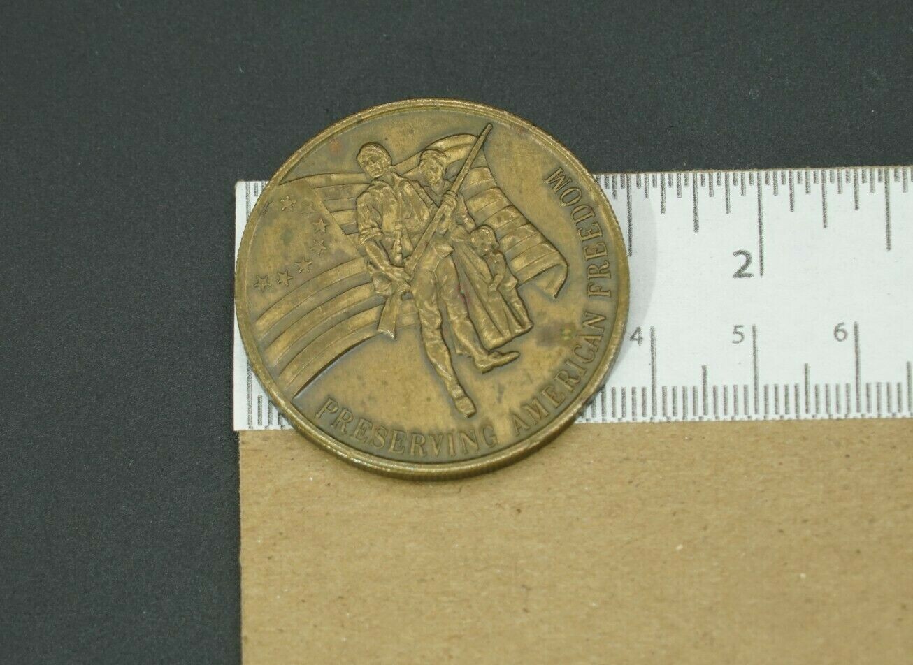 1978 NIMM Honoring the American Veteran Protect Freedom Challenge Coin Token. | eBay