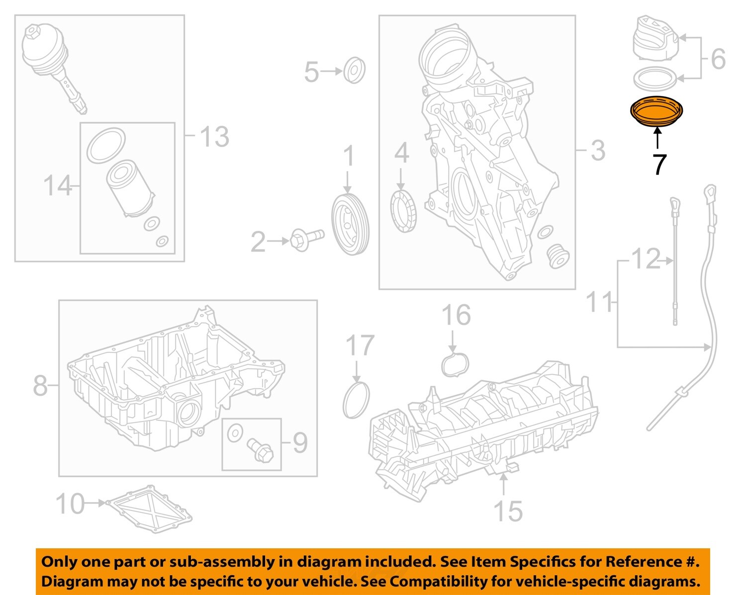 MERCEDES OEM 12-15 C250 1.8L-L4 Engine-Filler Cap Seal 2710160721 | eBay