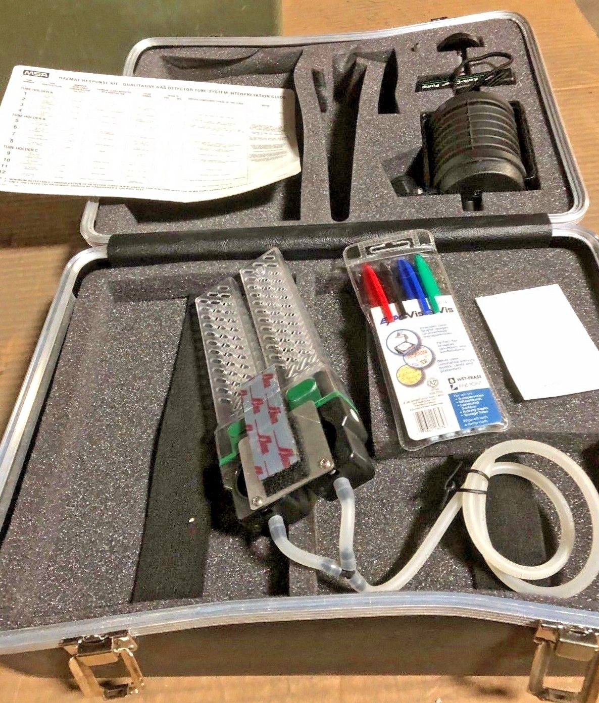 (NOS) MSA HAZMAT 807472 TUBE DETECTOR KIT QUAD PORT SAMPLE KWIK DRAW ...