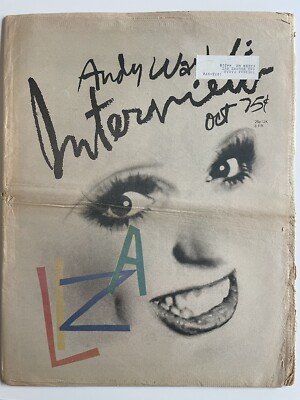 Andy Warhol’s Interview Magazine October 1975 Liza Minelli Cover! | eBay