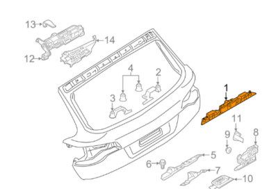 NEW AUDI Q7 4L TAILGATE HATCH HANDLE 8P4827574B 3FZ OEM NO IMPORT ...