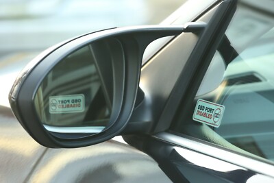 4 x OBD PORT DISABLED WINDOW STICKER THEFT KROOKLOK STOPLOCK DISKLOK ...