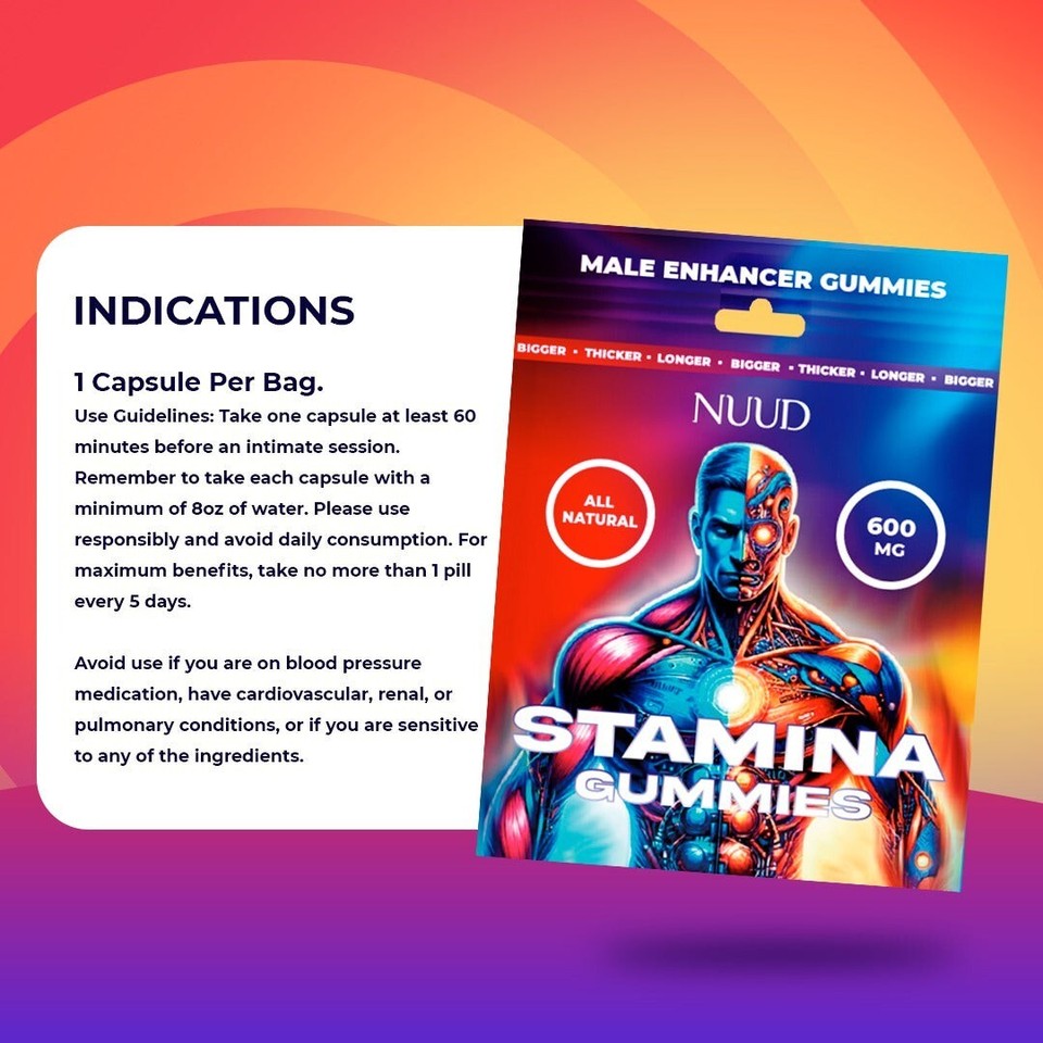 STAMINA GUMMIES MALE ENHANCER PERFORMANCE ENHANCEMENT | eBay