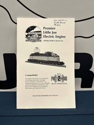 Mth Premier Little Joe Electric Engine w/ Protosound 2 Manual | eBay
