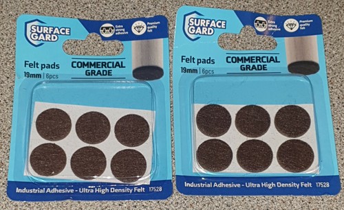 2x Surface Gard Felts Pads 19mm - 6pcs - COMMERCIAL GRADE - Free Post ...