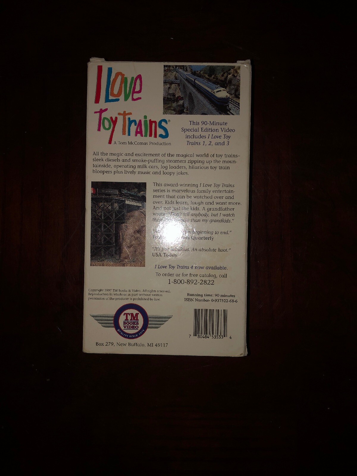 I Love Toy Trains VHS 1997 TESTED RARE VINTAGE COLLECTIBLE-SHIPS N 24 ...