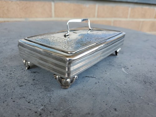 Continental Dutch 800 Silver Card Box circa 19-th Century | eBay