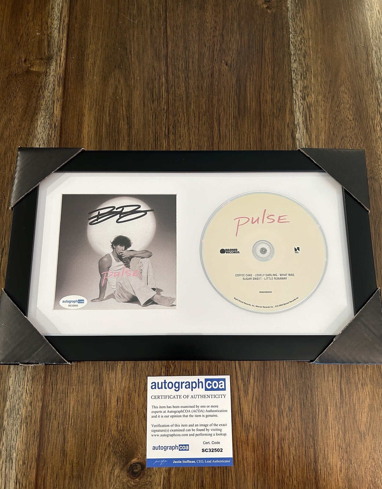 BENSON BOONE Pop Singer SIGNED ‘Pulse’ CD ‘In The Stars’ Autograph ACOA ...