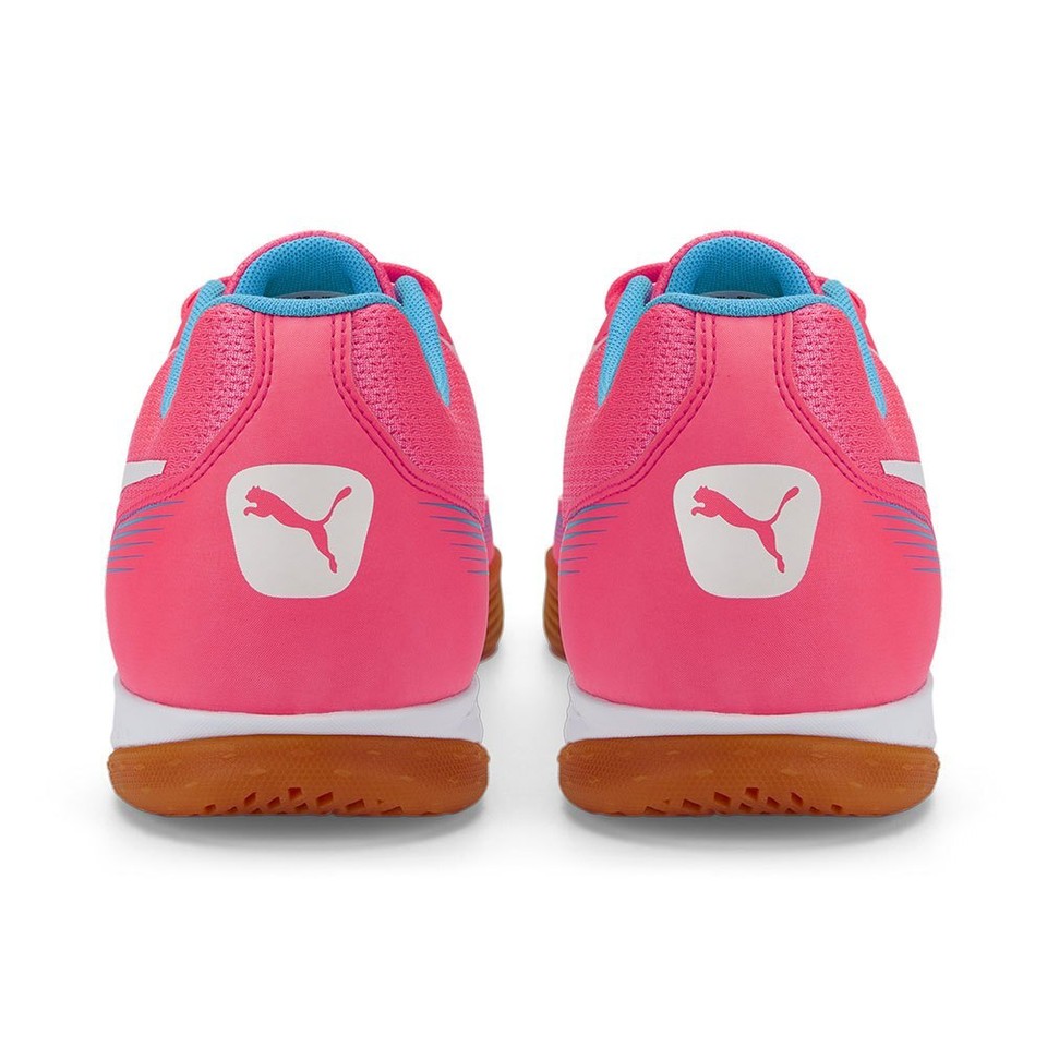 Puma Pressing III Indoor / Futsal Shoes -Sunset/White/Blue | eBay