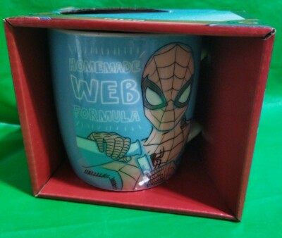 Marvel SpiderMan Home Made Web Formula 400ml Mug New | eBay