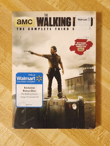 AMC The Walking Dead Complete Third 3rd Season DVD 3 Disc Set From ...