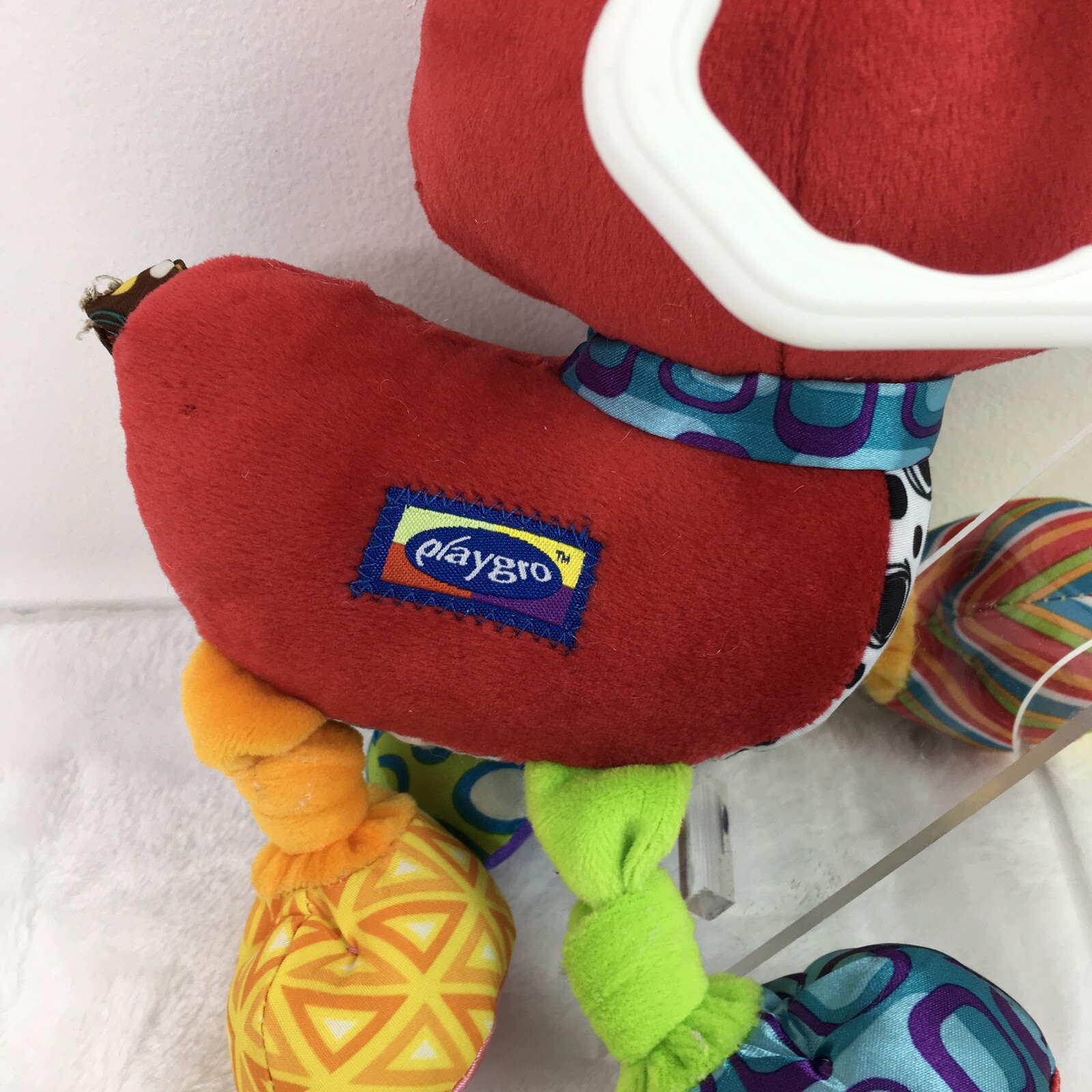 Playgro Pooky Puppy Dog Plush Activity On The Go Baby Toy Rattle Car ...