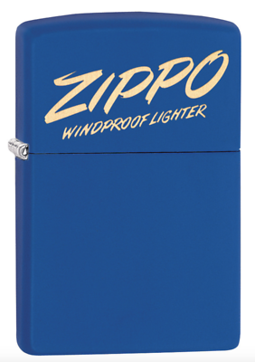 Zippo Blu2 Lighter Brass Zippo Classic Navy Blue Matte Windproof