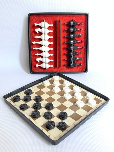 Rare 1980 Vintage Chess+checkers Pieces Soviet USSR | eBay