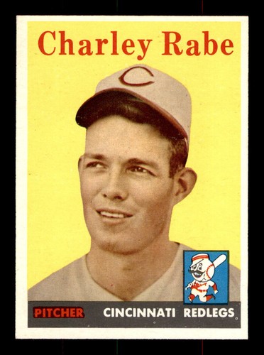 1958 Topps #376 Charley Rabe NM-MT | eBay