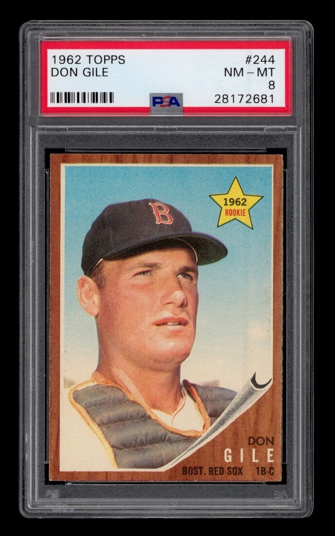1962 Topps Set-Break #244 Don Gile PSA 8 NM-MT | eBay
