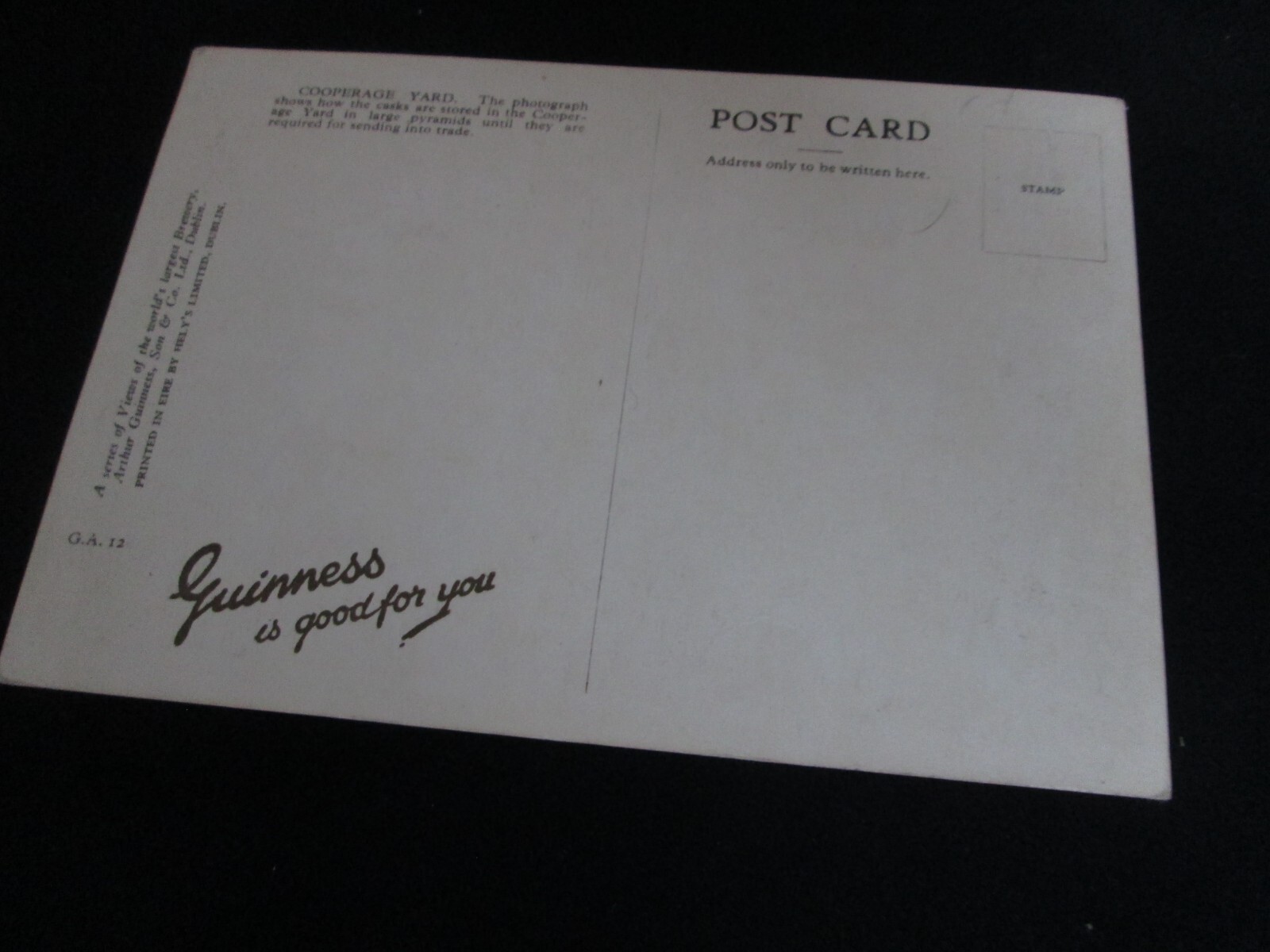 The Guinness Brewery Cooperage Yard Dublin Ireland Vintage Postcard C27 ...