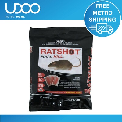 Ratshot Final Kill Rodenticide Paste 240gm | eBay Australia