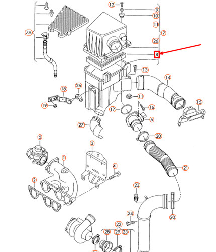 NEW OEM VOLKSWAGEN POLO 9N MK4 AIR FILTER ELEMENT 6Q0129620 GENUINE NO ...