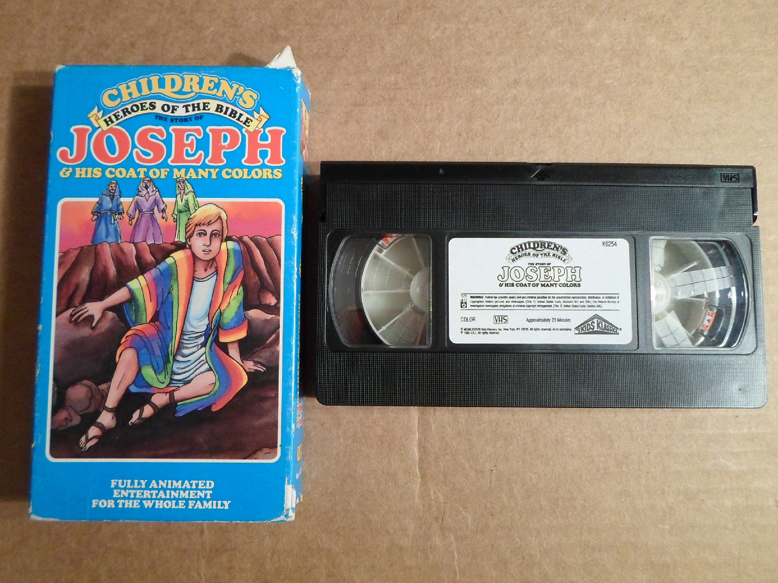 Tested Childrens Heros of the Bible VHS Story of Joseph and His Coat ...