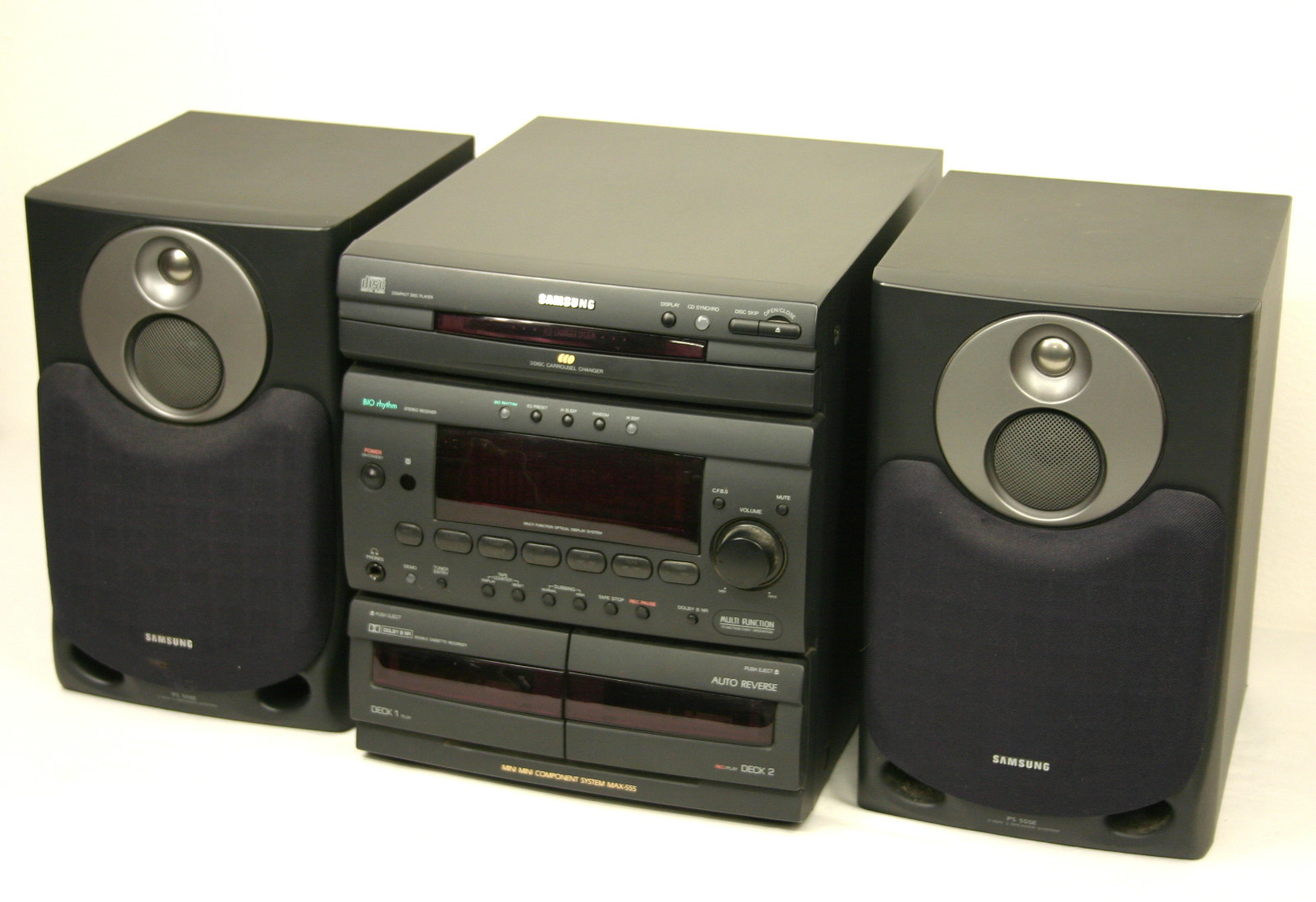 STEREO SAMSUNG MINI MINI COMPONENT SYSTEM MAX-555 CON CASSE PS555E | eBay