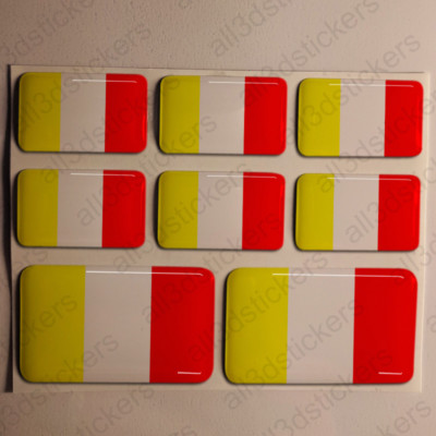 Sticker Benevento Italy Resin Domed Stickers Flag 3D Vinyl Adhesive ...