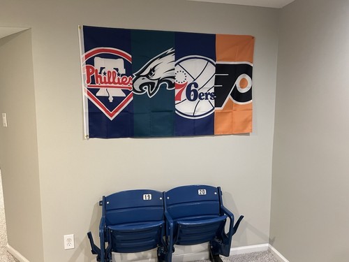 Philadelphia Sports Flag 3’x 5’ Banner Man Cave Phillies Eagles Sixers ...