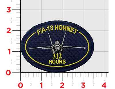 VMFA-312 CHECKERBOARDS F-18 HORNET 312 HOURS HOOK & LOOP EMBROIDERED ...