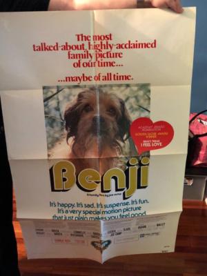 "Benji" 1974 27 x 41 Movie Poster | eBay