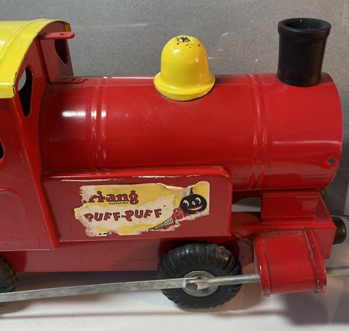 Vintage Large Metal Toy Train Triang Tri-Ang Puff Puff Locomotive ...