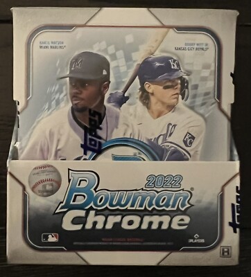 2022 BOWMAN CHROME BASEBALL HOBBY MASTER BOX (2 AUTOS) BRAND NEW ...