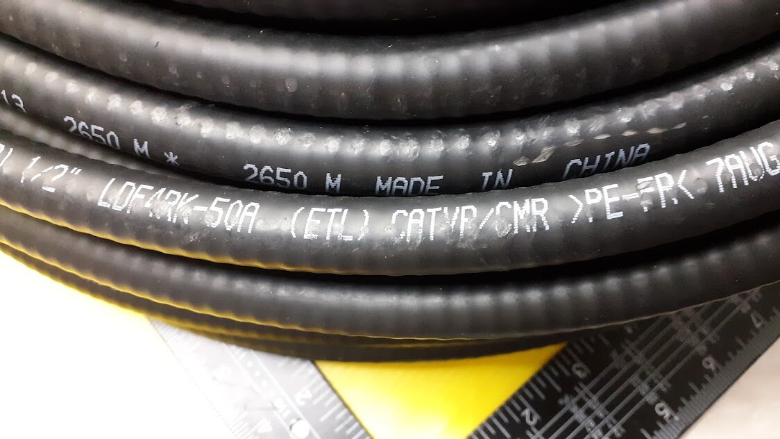 Andrew Heliax LDF4RK-50A 1/2" Fire Retardant Heliax Coax Cable 78m more ...