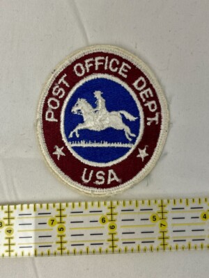 Vintage USPS Post Office Dept. Pony Express Logo Patch USA Mail ...