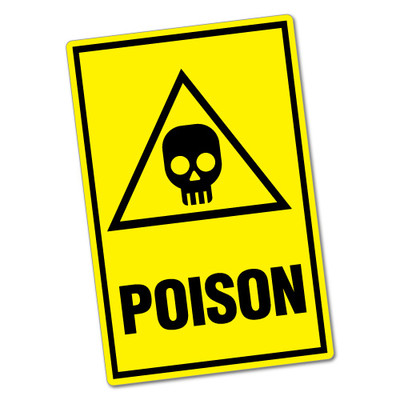 Warning Poison Sticker Decal Safety Sign Car Vinyl #6464ST | eBay Australia