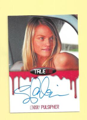 True Blood Premiere 2012 Blood Bordered Autograph Card Lindsay ...