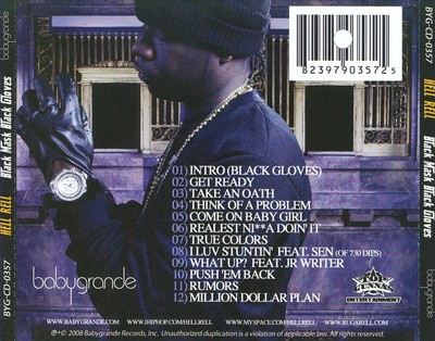 HELL RELL BLACK MASK BLACK GLOVES NEW CD 823979035725| eBay