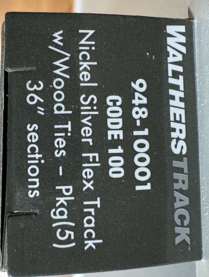 Walthers HO Code 100 Nickel Silver Flex Track 100pc (20 boxes 948-10001 ...