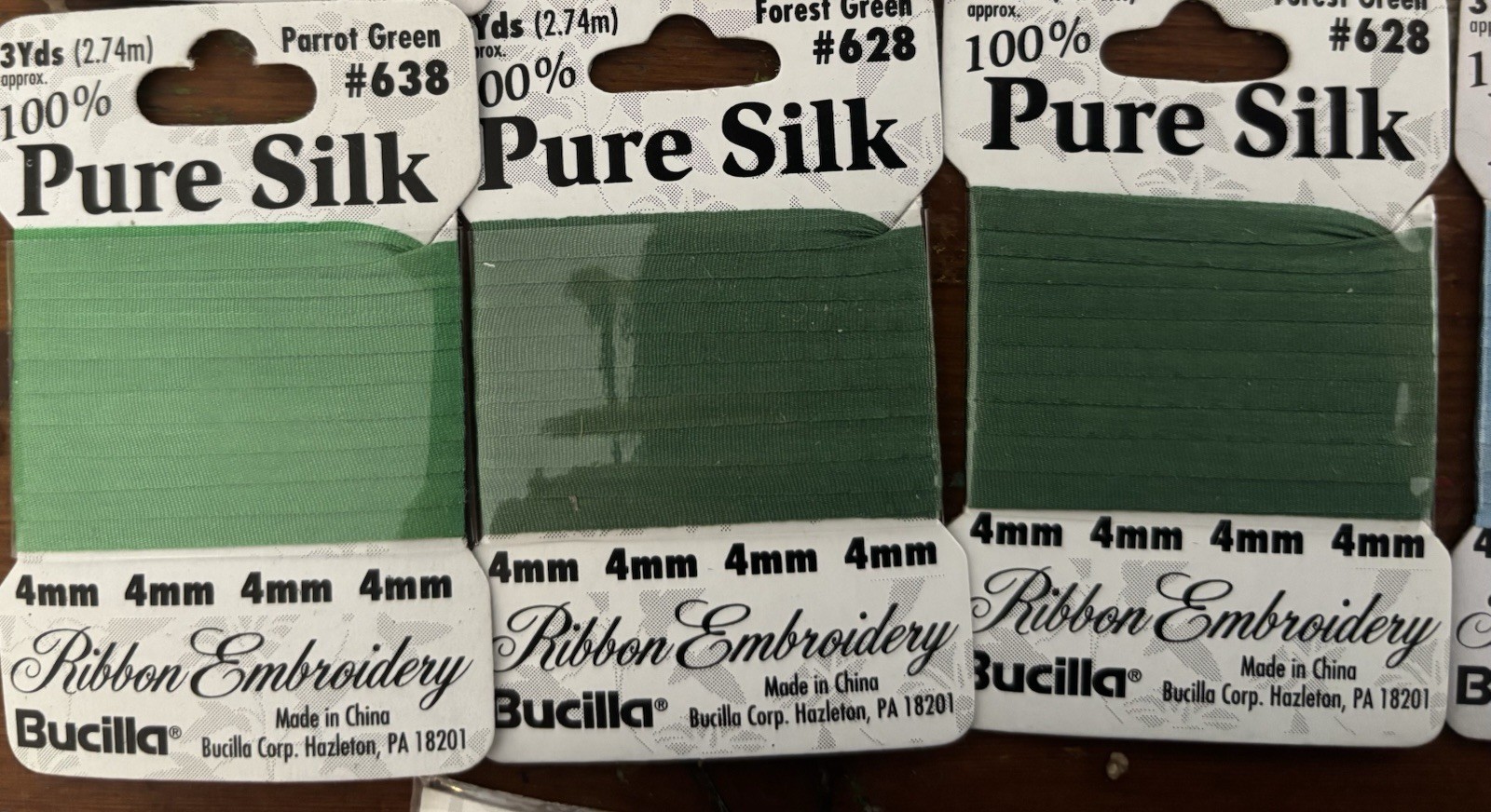Bucilla Assorted Colors 100% Pure Silk Ribbon Emb 3 Yards (Lot of 9) | eBay