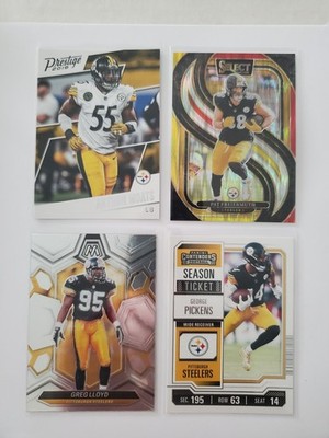 Pittsburgh Steelers Football Stars 4 card lot/Pat Freiermuth Yellow ...