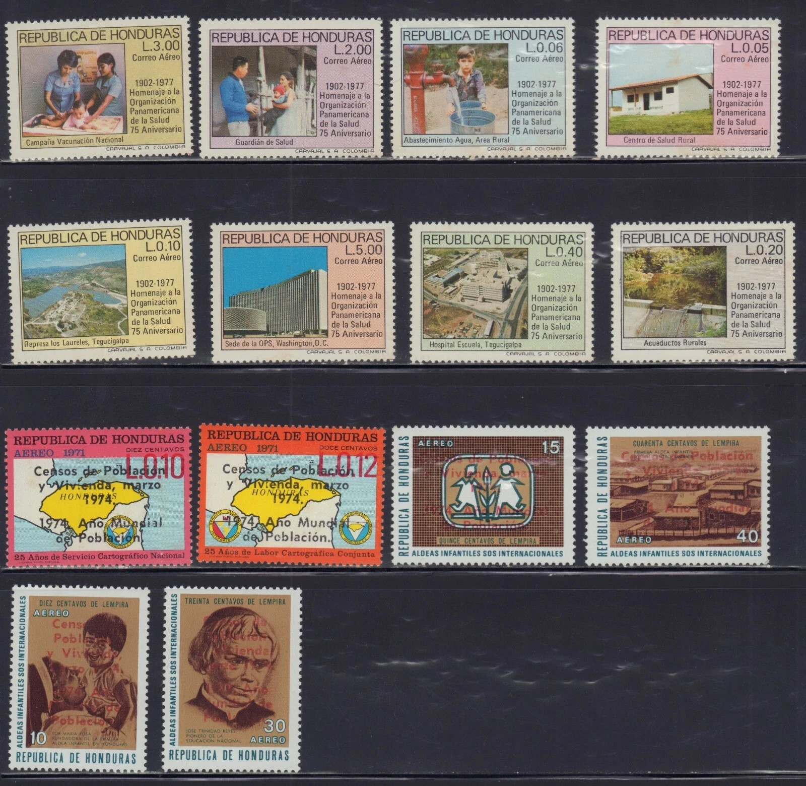 HONDURAS 1970s MINT MNH SETS C531-C536, C628-C635 | eBay