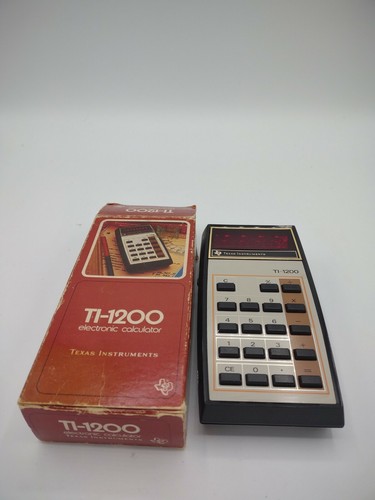 Texas Instruments TI-1200 Calculator with Box Tested Great Condition | eBay