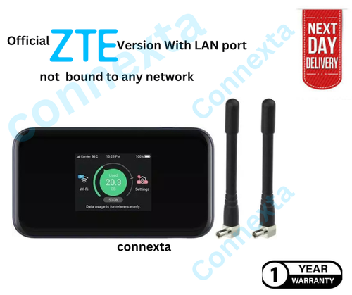 ZTE MU5001 5G Mobile Wi-Fi 6 sim Router - with 2x antenna Unlocked any ...