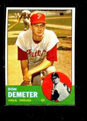 1963 TOPPS #268 DON DEMETER PHILLIES EX+ E08664 | eBay