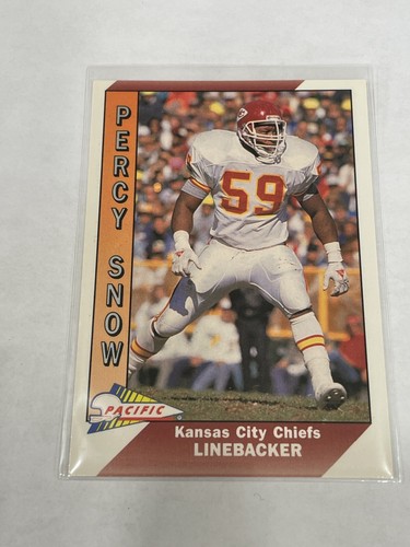 Percy Snow 1991 Pacific FOOTBALL #224 Kansas City Chiefs | eBay