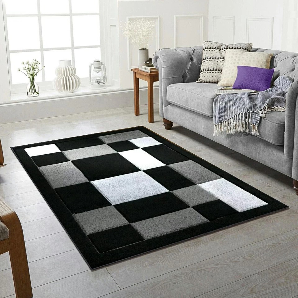 Extra Large Thick Shaggy Rug Soft Living Room Bedroom Carpet Hallway ...