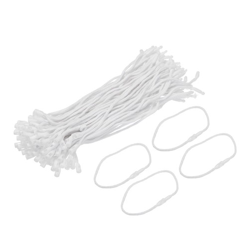 Polyester Rope Hang Tag String Snap Lock 190mm,2mm 200 Pcs,White ...