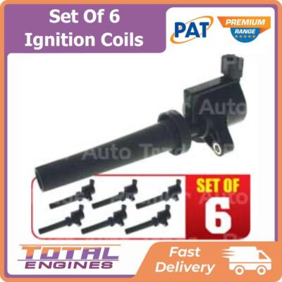 PAT Premium Set Of 6 Ignition Coils Set Of 6 fits Ford Escape ZB/ZC 3 ...