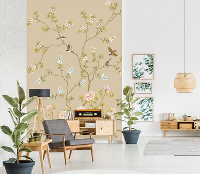 3D Flowers Birds 6586 Wallpaper Mural Wall Print Wall Wallpaper Murals ...